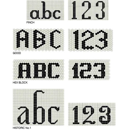 Mosaics: Lettering | Viva Tile