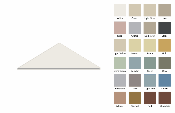 85 x 145 mm isosceles triangle | Viva Tile