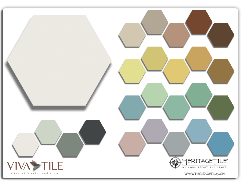 Full Color Palette Sample Card [Viva Tile / Geometrics] | Viva Tile