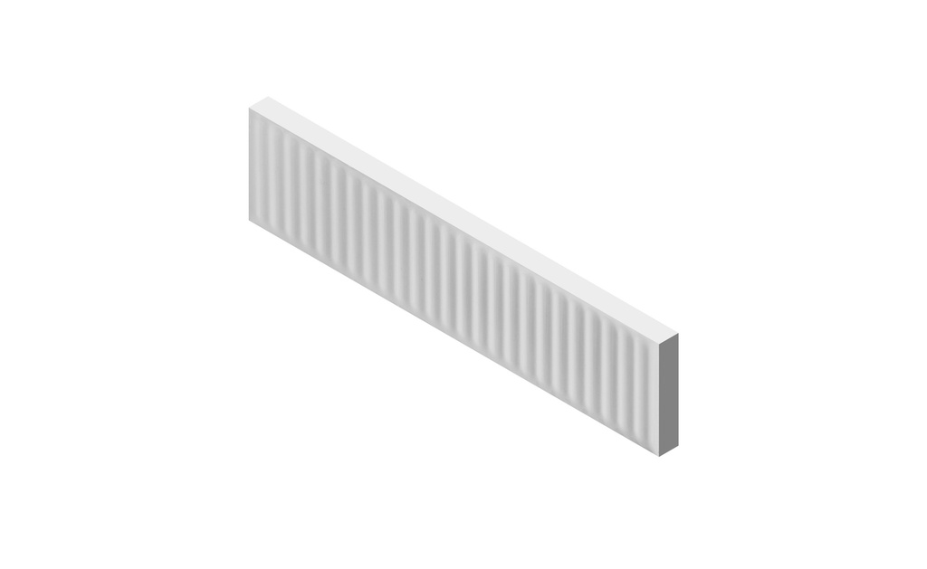2" x 8" ribbed face field tile | Viva Tile