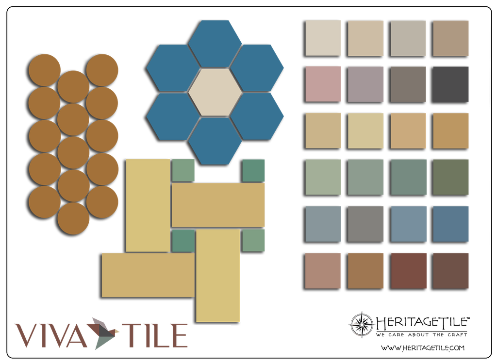 Designer Palette Sample Card [Viva Tile / Mosaics] | Viva Tile